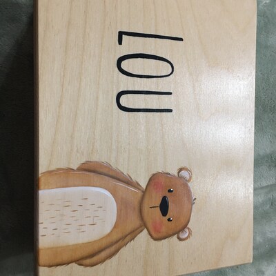 Bear Memory Box, Keepsake Box, Baby, Child Memory Box - Etsy