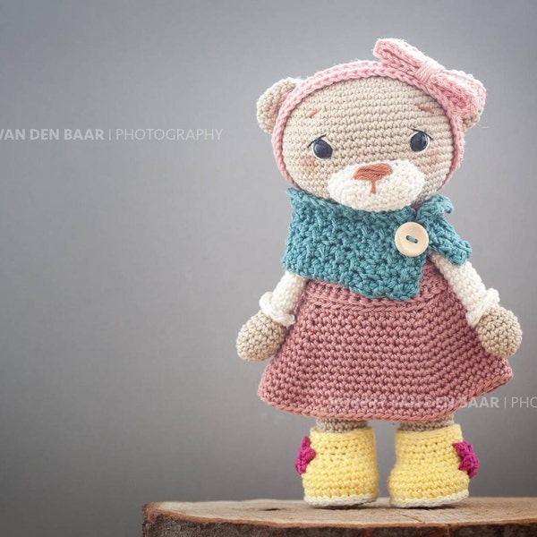 Bear Crochet Pattern, Amigurumi Bear Pattern, Tilly the Bear in English ...