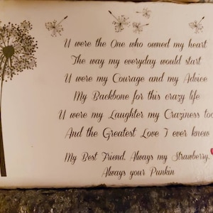 Memorial Stone With Your Custom Words. Indoor/outdoor. 6x9x2 Concrete ...