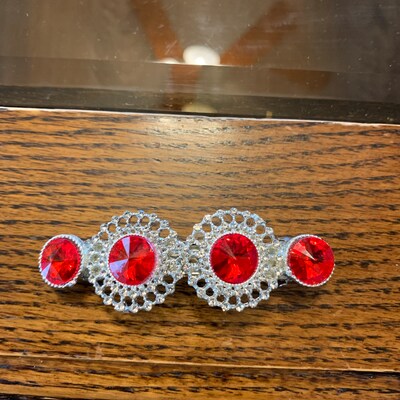 Silver Rose Barrette, Large Rose Hair Clip for Women, - Etsy