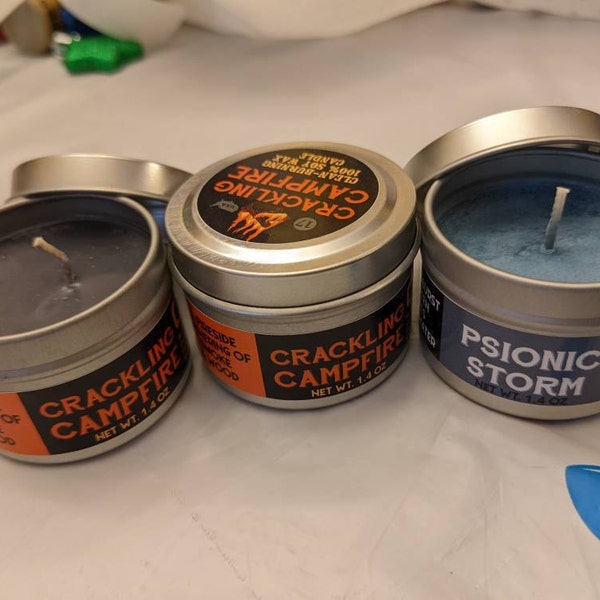 Psionic Storm Gaming Candle | Soy Candle | Geek Gift | Gamer | RPG ...
