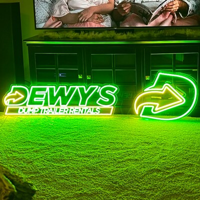 Custom Neon Business Brand LOGO Neon Sign, Custom LOGO Neon Sign ...
