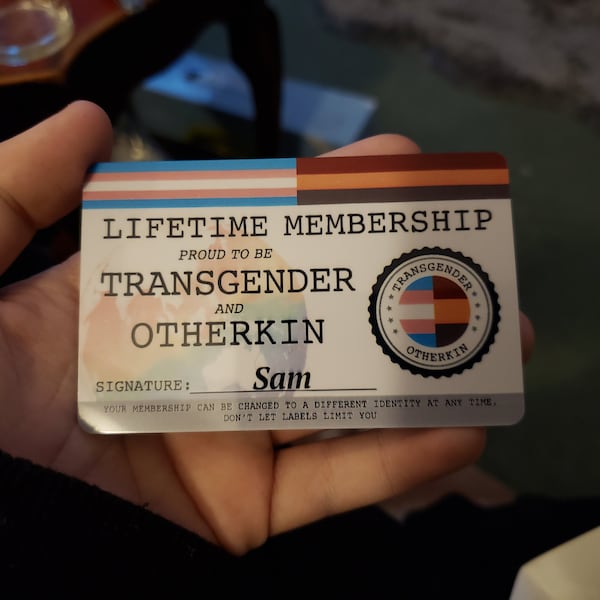 Double Identity LGBTQIA+ Lifetime Membership Card - Gay Pride Card ...