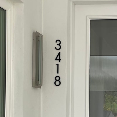4 Inch Modern House Numbers Custom Address Sign Door Number A4 - Etsy