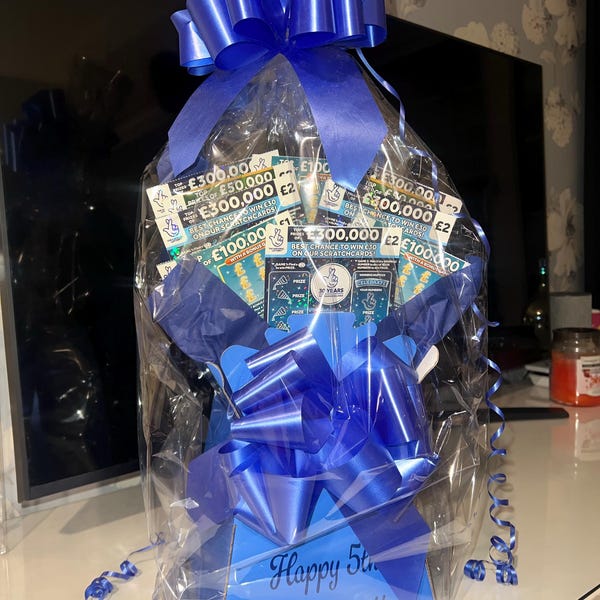 Happy Birthday Full Scratch Card Gift Bouquet 21st Birthday ...