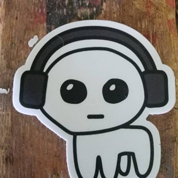 TBH Creature With Headphones - Autism Creature Sticker - Etsy