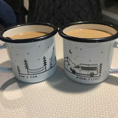 Custom Van Life Camping Mug Vanlife Campfire Mug Campervan RV Camp Mug ...