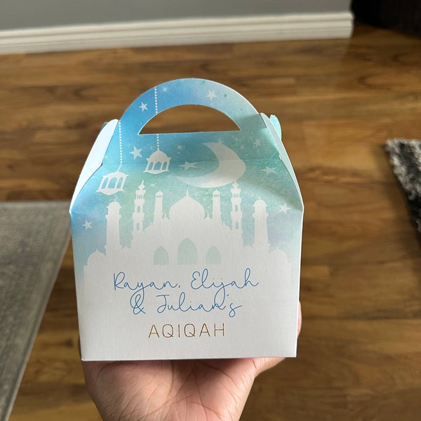 Eid Celebration Gift / Treat Box Personalised Children’s Party Box Gift ...
