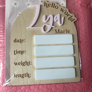 Birth Stats Sign, Baby Name Sign, Baby Birth Announcement Sign, Nursey ...