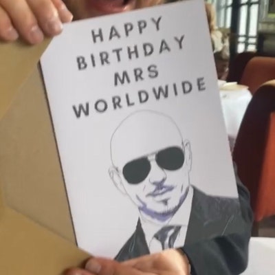 Happy Birthday Mrs Worldwide Birthday Card Pitbull, Mr 305, Tour 2022 ...