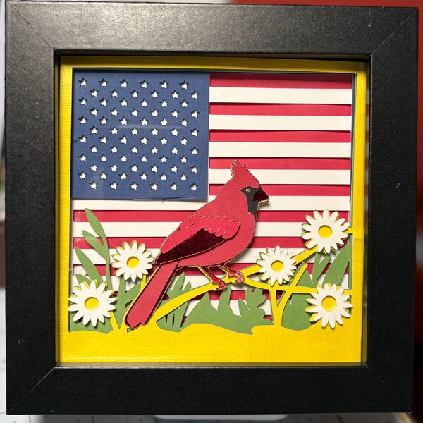 3d Floral Highland Cow Shadow Box SVG, Cricut SVG File, Spring Shadow ...