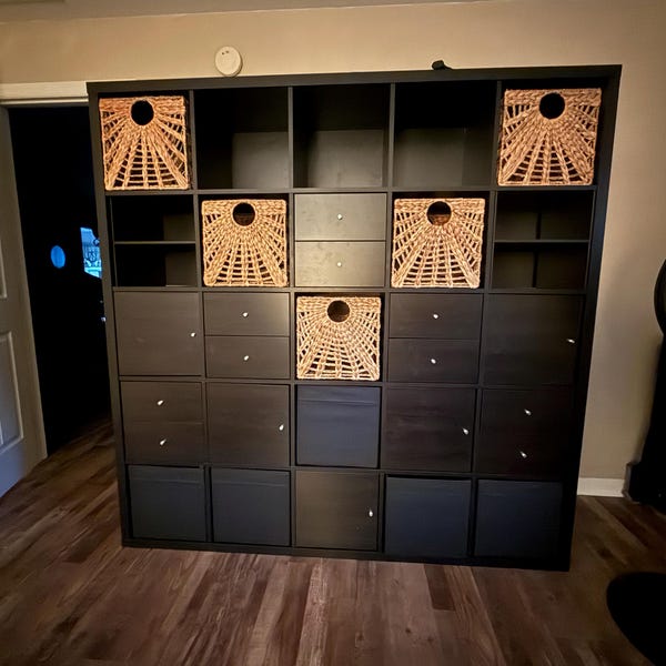 Kallax 3 Slot Cubby Birch, White, Black, Or, Natural MDF - Etsy