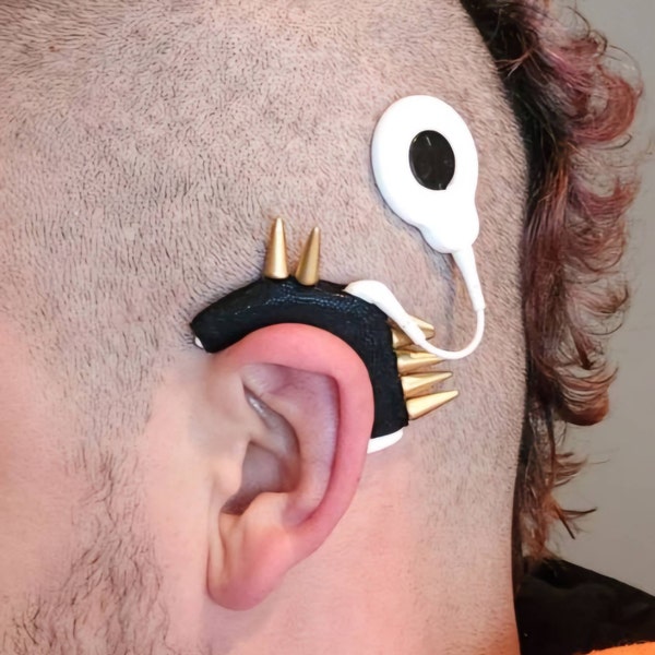 SPIKED Hearing Aid Skin | Hearing Aid Sleeve | Hearing Aid Jewelry ...
