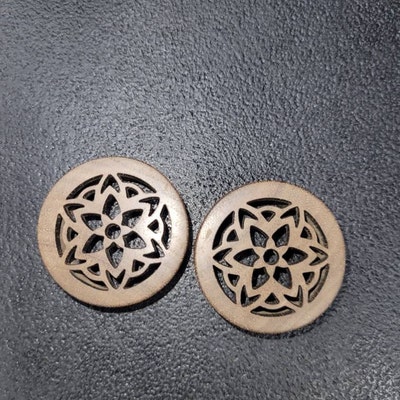 Pentagram Black Ear Plugs With Engraving, Black Star Ear Gauges 20mm 13 ...