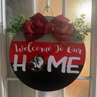 Buffalo Home Sign, Door Sign, Welcome Sign, Buffalo NY, Buffalo Decor ...