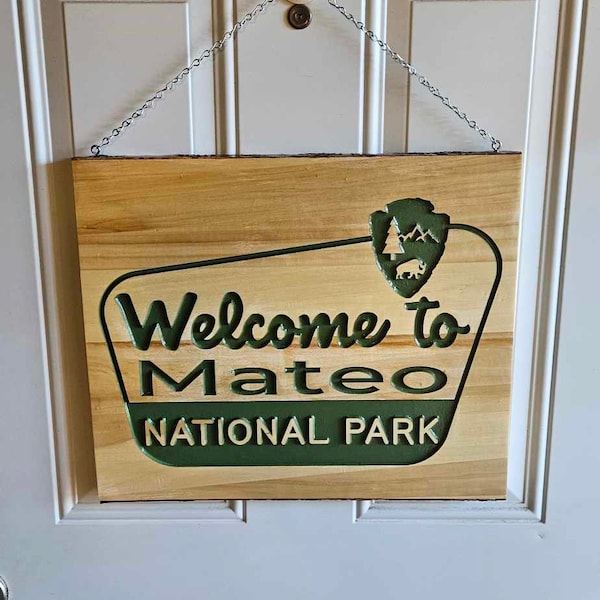 Customizable National Park Sign Editable Woodland Wall Art Nature ...