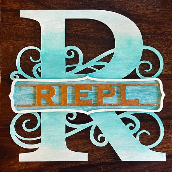 Multi-layer Monogram Assembly and Non Assembly Versions - Laser Cut ...