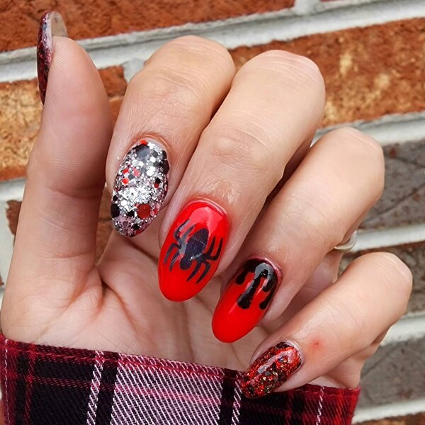 Vampire Queen- Dip Powder, Glitter Dip Powder, Dip Powder for Nails ...