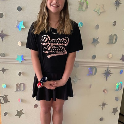 10th Birthday Shirt, Double Digit Girls Birthday, Double Digits ...