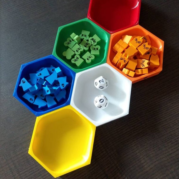 Hexagon Board Game Trays - Etsy