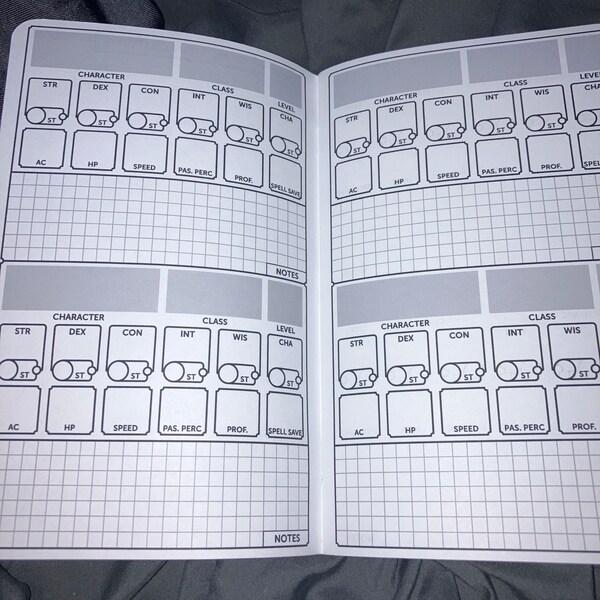 Monk Notebook - Large Dungeons and Dragons 5e Character Journal - Etsy