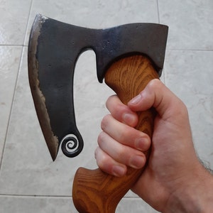 Fist Axe, Bearded Ax, Hand-forged Ax, Small Hatchet, for Cooking, for ...