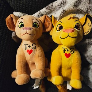 Personalized Disney Simba Plush, Birthday Gift, Birth Announcement ...
