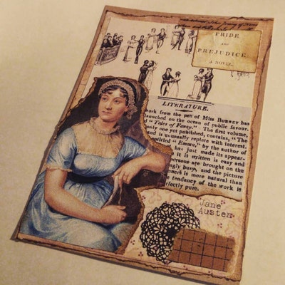 Printable Vintage Ephemera Jane Austen Collage Sheet Instant Download ...