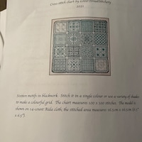 Woven Blackwork Sampler Pattern - Etsy Canada