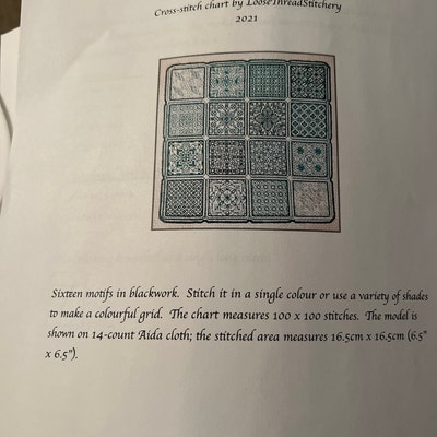 Magic Rings Blackwork Sampler Pattern - Etsy