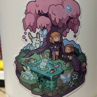 Zelda Satori Mountain Sticker - Etsy UK