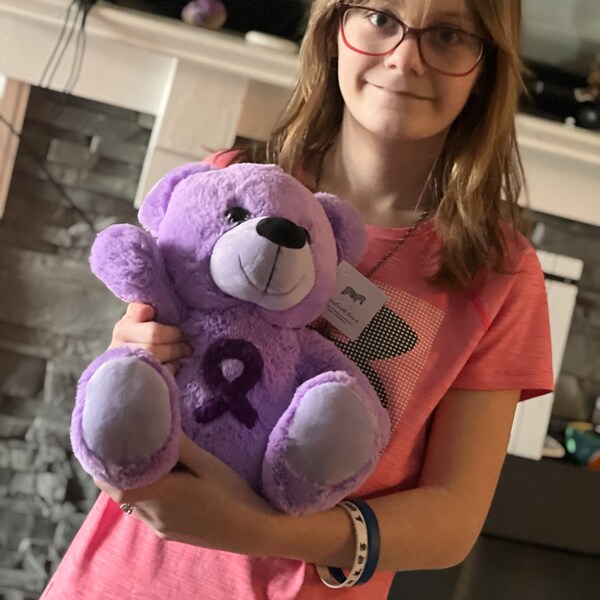 Chiari Malformation zipperhead Awareness 12 Bear Purple, Awareness ...