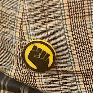 Black Lives Matter Raised Fist Pin 3D Printed BLM Social Justice Racial ...