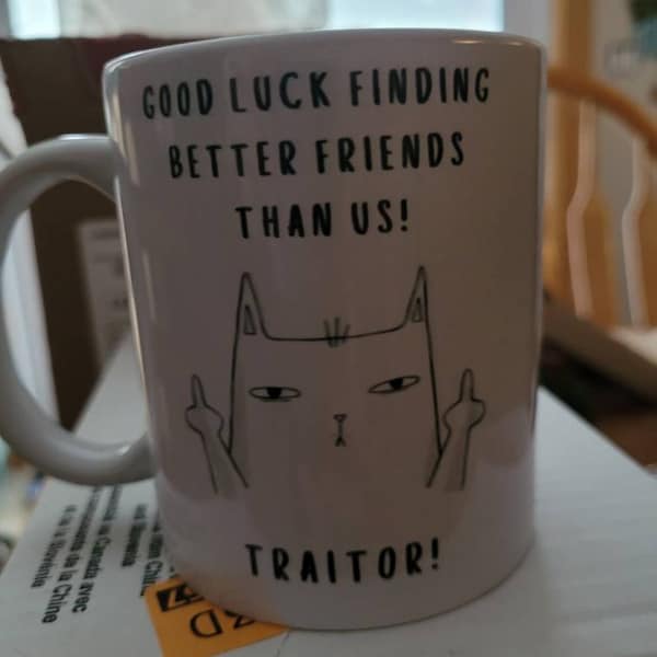 Good Luck Finding a Better Coworker Than Me, Traitor Funny Cat Middle ...