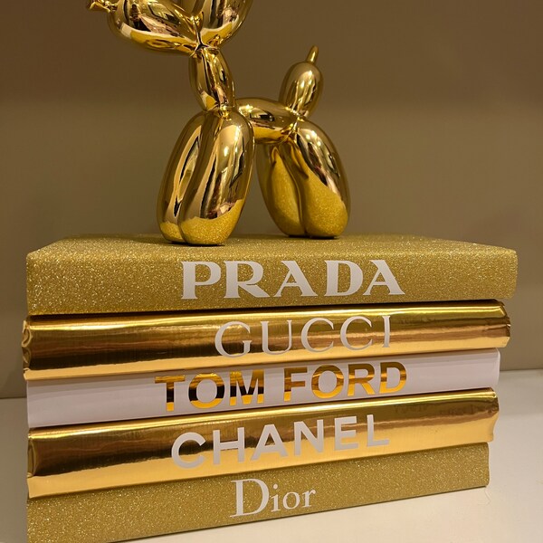 5 Set of Books | Customizable Book Stack | Fashion Books | Glam Decor ...