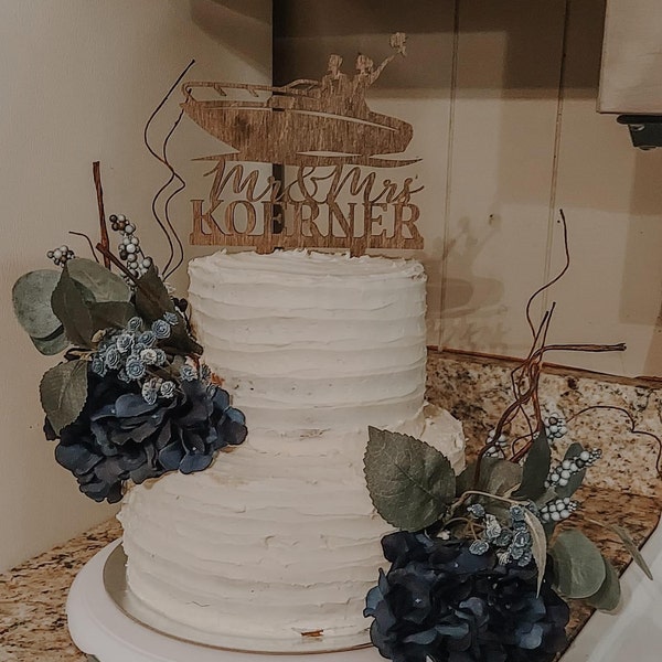 Driving Boat Cake Topper, Nautical Wedding Cake Toppers, Speed Boat ...