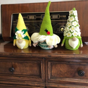 Crochet Crafter Gnome Pattern Set 4 in 1, Crochet Gnome Organizer ...