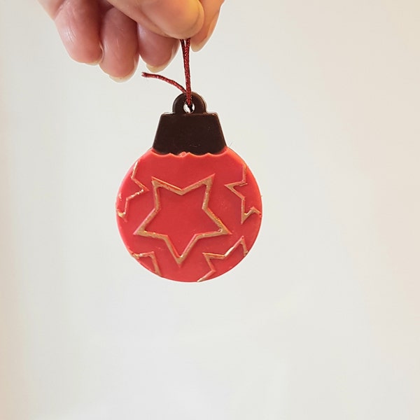 8 Cell Hanging Christmas Tree Bauble Silicone Bakeware Mould Candy Cake ...