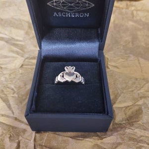 Claddagh Ring, With Real Turquoise Set in a Rose Gold Bezel Crown ...