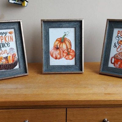 Set of 3 Pumpkin Spice Signs Autumn Prints Fall Decor Pumpkin Print ...