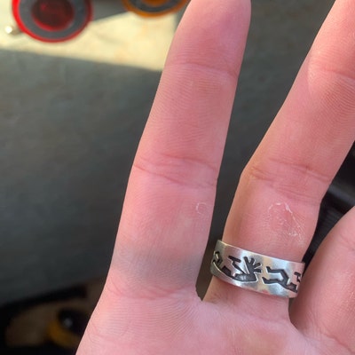 Koi Fish Sterling Silver Mens Ring, Japanese Fish Nature Inspired Ring ...