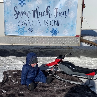 Snow Much Fun Birthday Banner Winter Birthday Party - Etsy