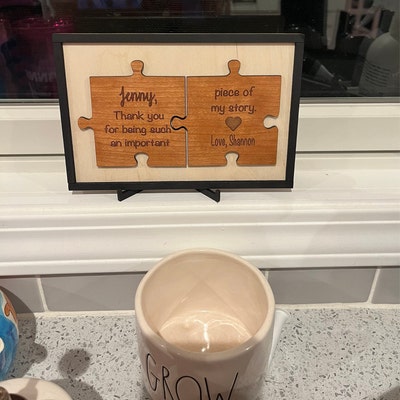 Personalized Puzzle Sign, Teacher Appreciation Gift, Thank You Gift ...