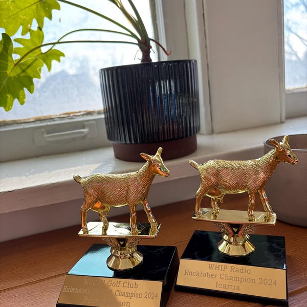 Goat Award Trophy. Greatest of All Time, G.O.A.T. Free Custom Engraving ...