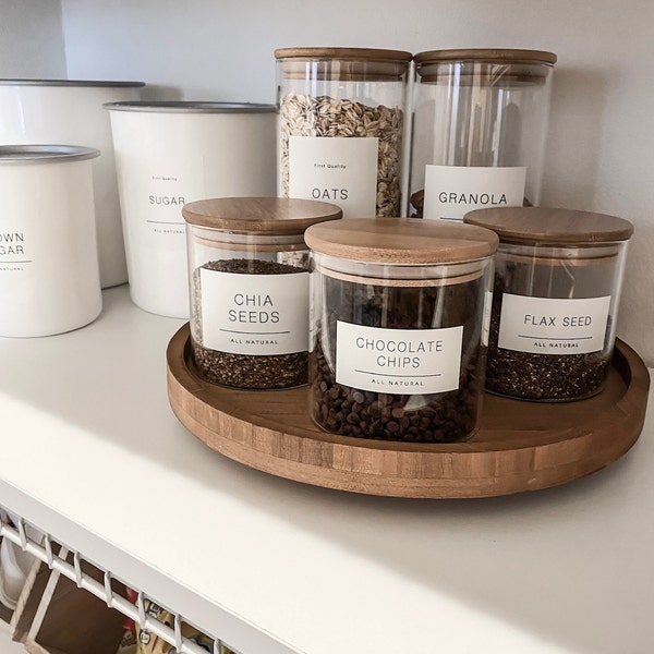 134 Minimalist White Pantry Labels. Preprinted Modern Farmhouse Labels ...