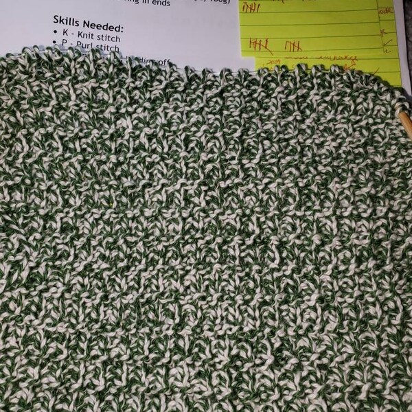 SUMMER GRILLE Washcloth / Dishcloth Knitting PATTERN | Kitchen Cloth ...