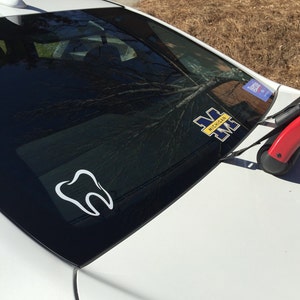 Molar Tooth Car Window Decal - Etsy
