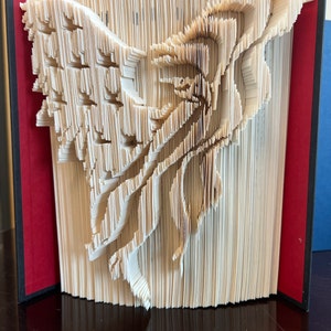 Flower 1 Book Fold Pattern, Cut and Fold Pattern, Book Art, Mothers Day ...
