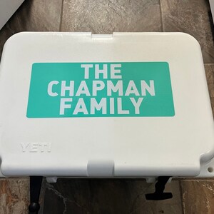 Custom Decal Name Tag for Your Cooler or TUMBLER Make Your Own | Etsy