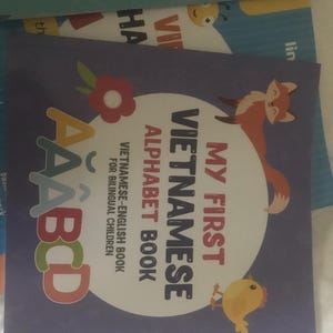 Vietnamese Alphabet Book First Teach Vietnamese Words Bilingual ...